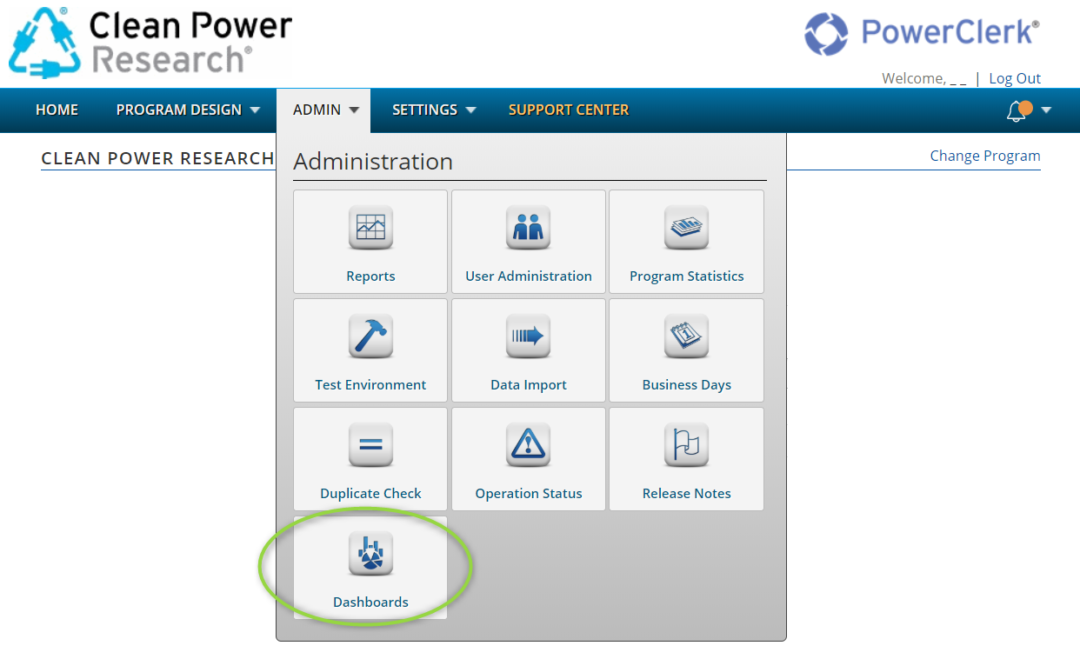 Dashboards - Clean Power Research Support Center