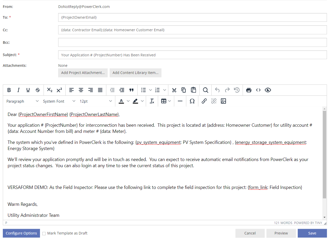 Communication Templates - Clean Power Research Support Center